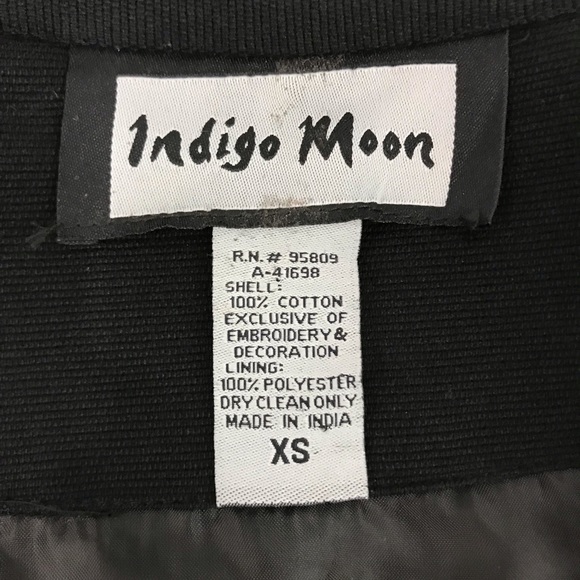 indigo moon | Jackets & Coats | Indigo Moon Embroidered Floral Jacket ...